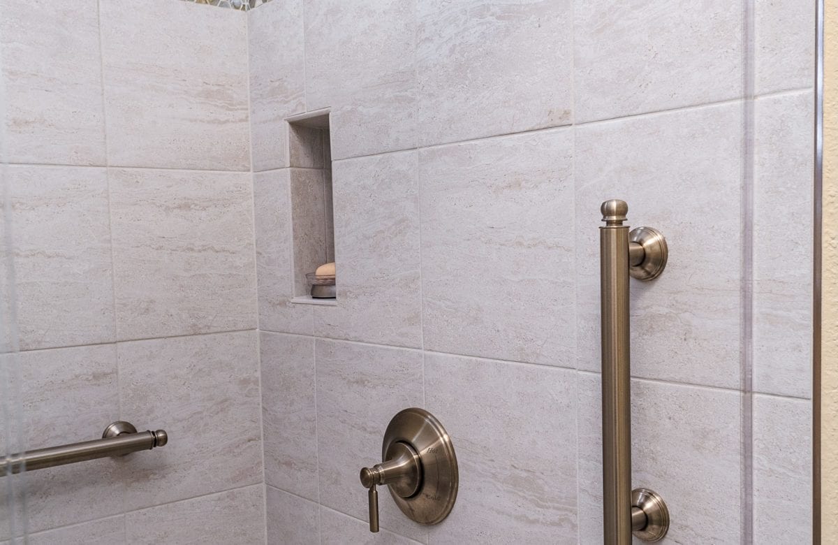 Classically Elegant Primary and Hall Bathroom Designs